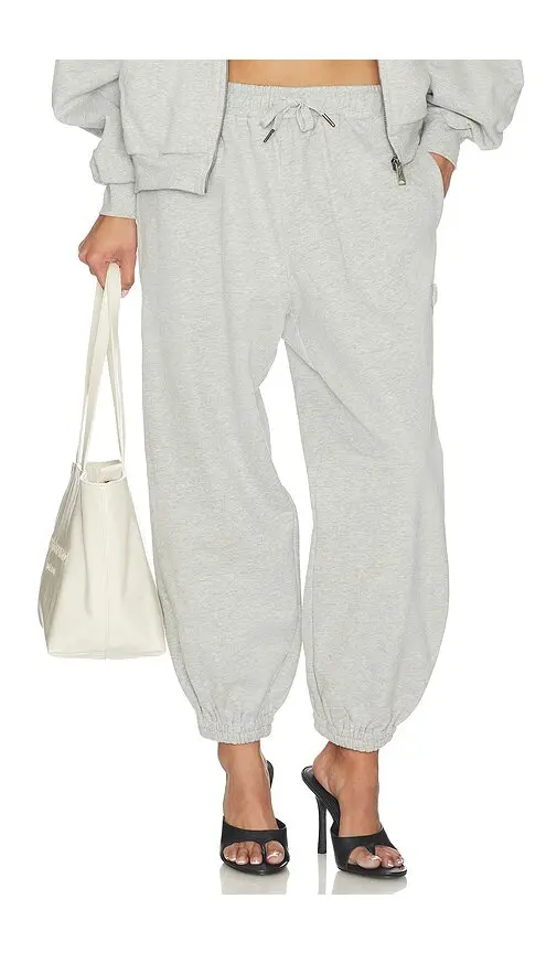 NIIHAI Cover Track Pant In Grey - Grey Marl