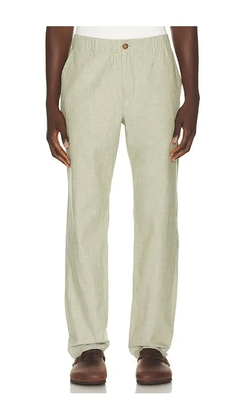 Marine Layer Saturday Hemp Chino Pants In Green