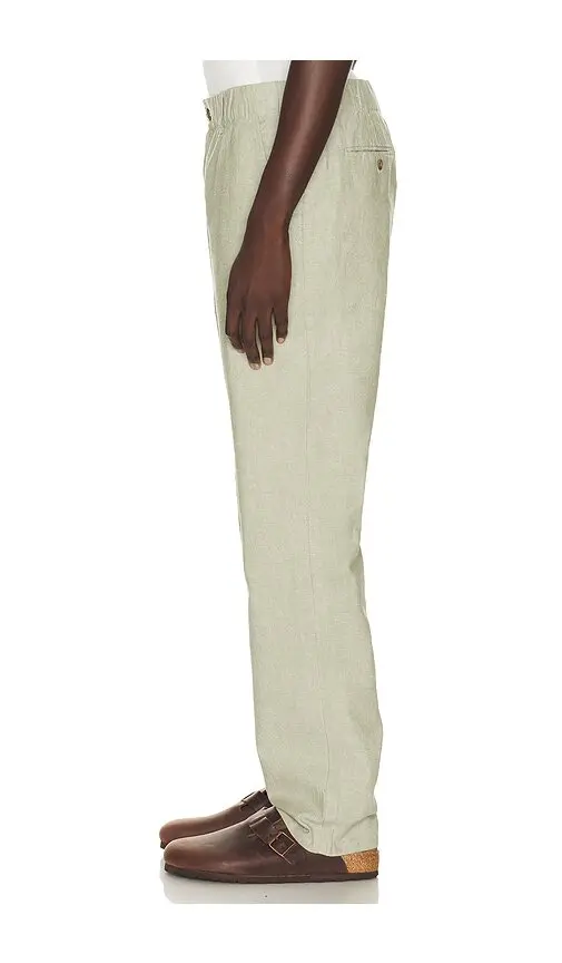 Marine Layer Saturday Hemp Chino Pants In Green
