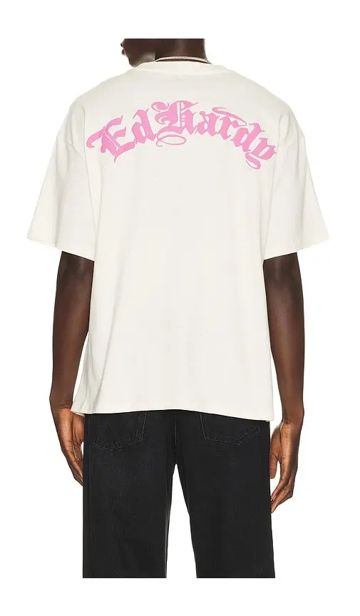 Ed Hardy Panthers Boxy Tee In Cream