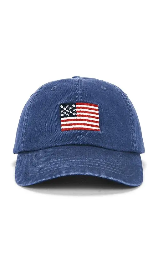 Polo Ralph Lauren Embroidered Logo Baseball Cap - Light Navy
