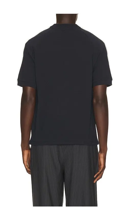 Fred Perry Cable Taped T-shirt In Blue