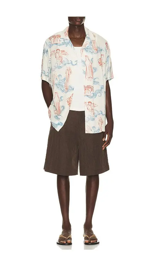 Oas Lorien Rocco Shirt In Cream - Ecru
