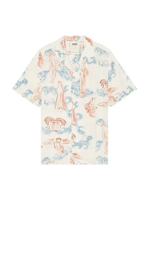 Oas Lorien Rocco Shirt In Cream - Ecru