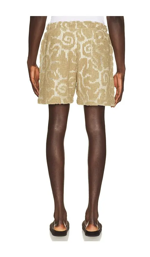 Oas Porto Textured Terrycloth Shorts - Beige