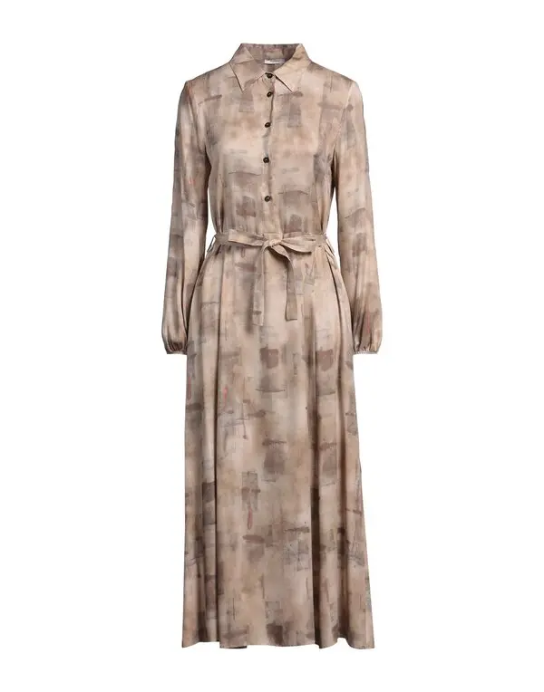 Peserico Midi Shirt Dress - Beige