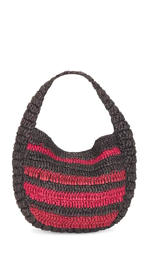 Free People Belize Raffia Shell Clutch