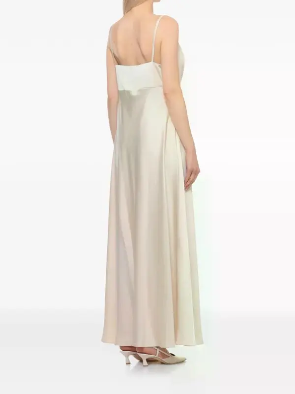 D.exterior Cowl-neck Maxi Dress In Satin