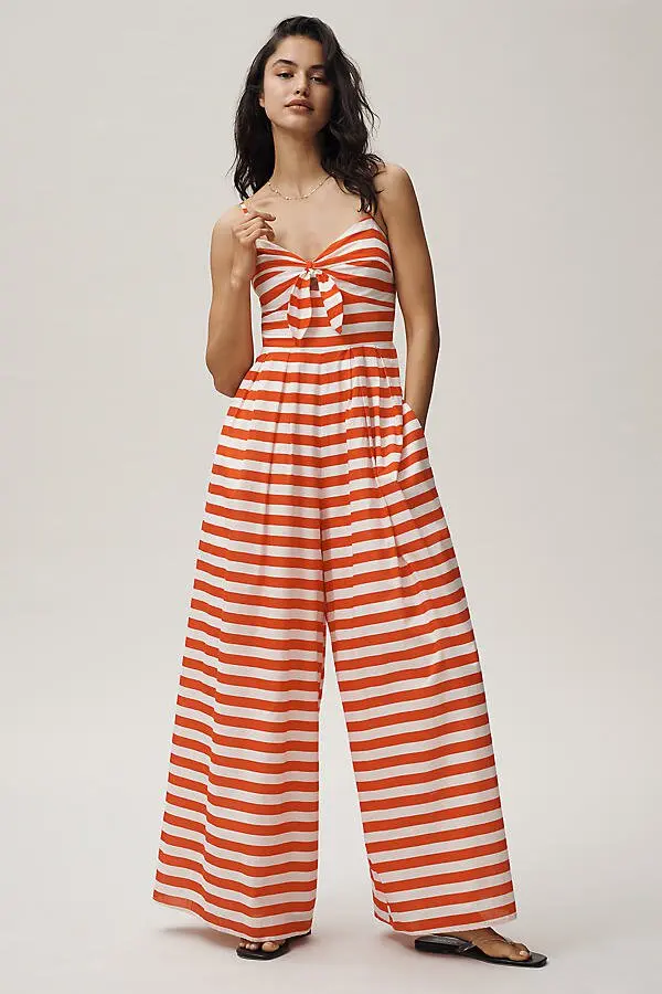 HUTCH Monica Jumpsuit - Red Stripe