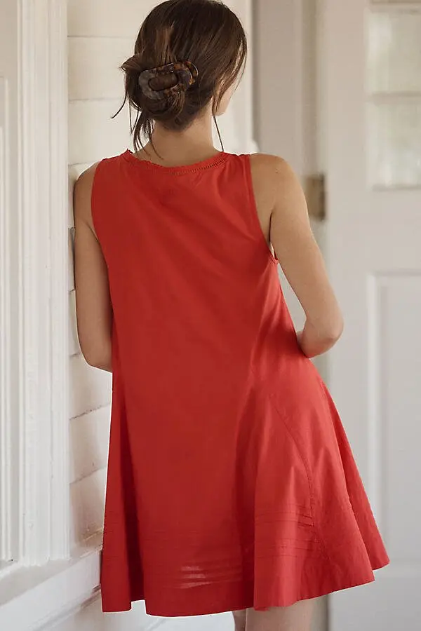 DAMSON MADDER Raven Mini Dress - Red