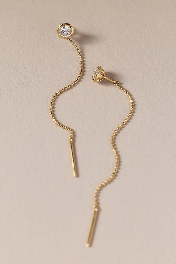 Nadri Cleo Threader Earrings - Gold