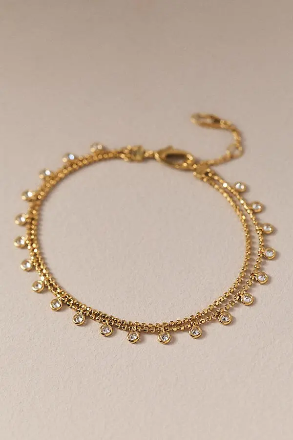Nadri Sunny Double Line Bracelet - Gold