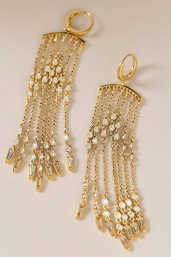 Nadri Chandelier Drop Earrings - Gold