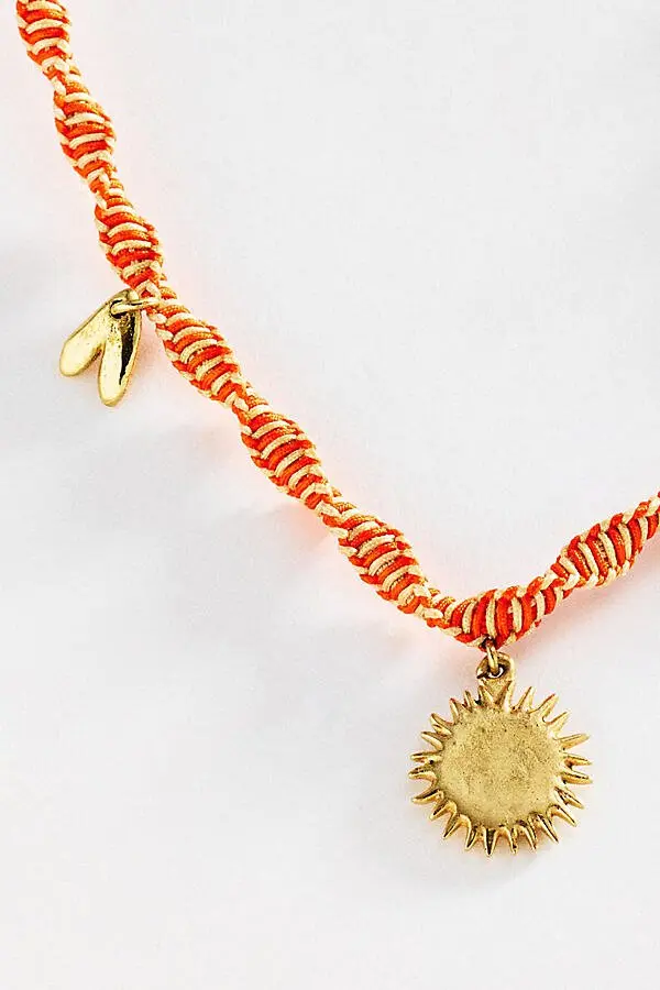 ALEMAIS Calypso Macrame Charm Necklace