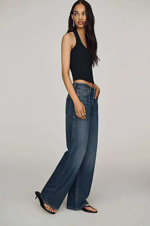 Good American Weightless High-rise Wide-leg Jeans