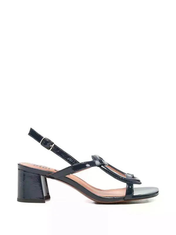 BIBI LOU Patent Leather Slingback Sandals - Blue