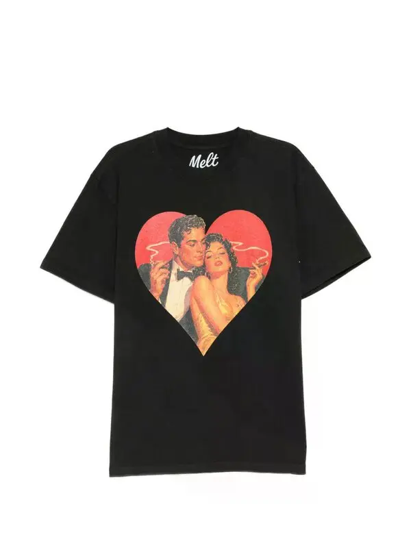 MELT Graphic-print T-shirt - Black