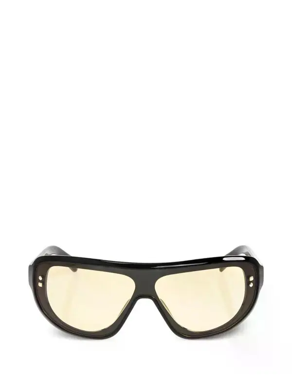 Jacquemus Geometric-frame Sunglasses - Black