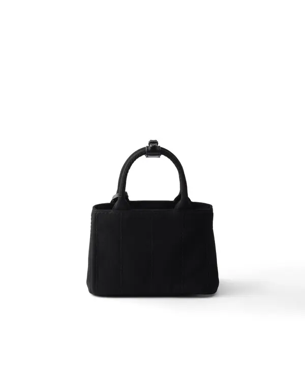 Prada Jardinière Cotton Canvas Mini-bag - Black