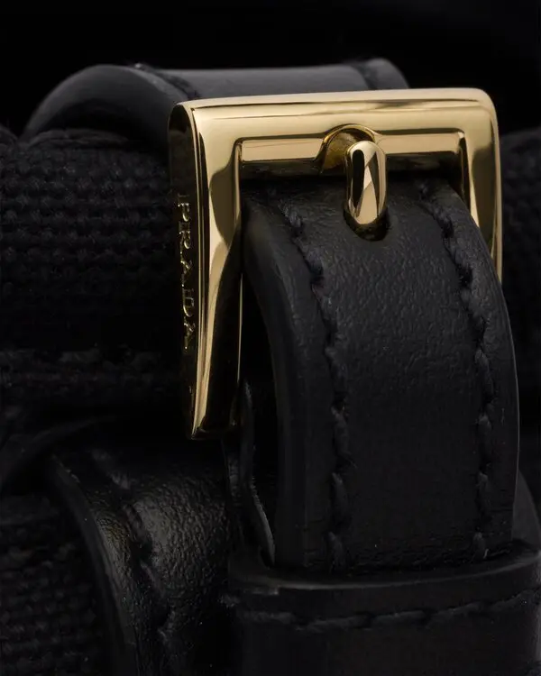 Prada Jardinière Cotton Canvas Mini-bag - Black