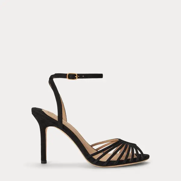 Ralph Lauren Mckayla Suede Strappy Sandal