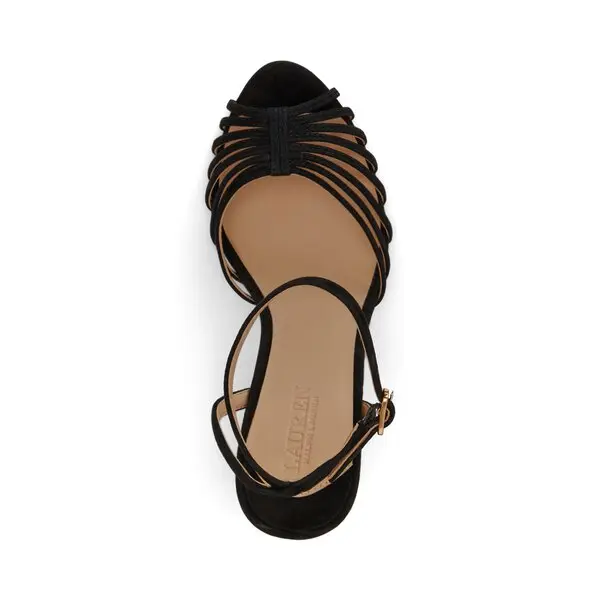 Ralph Lauren Mckayla Suede Strappy Sandal