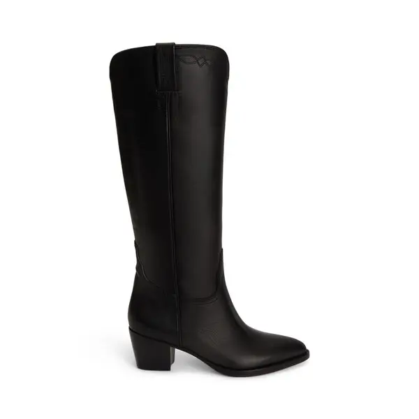 Ralph Lauren Harpher Calfskin Tall Boots