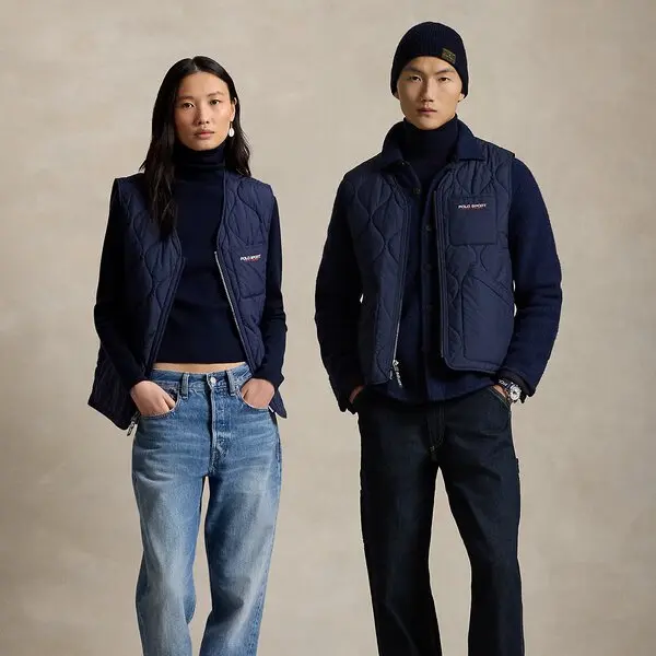 Ralph Lauren Polo Sport Quilted Vest - Newport Navy