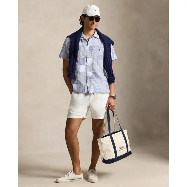 Ralph Lauren Classic Fit Patchwork Seersucker Shirt