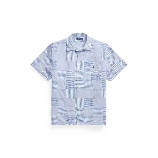 Ralph Lauren Classic Fit Patchwork Seersucker Shirt