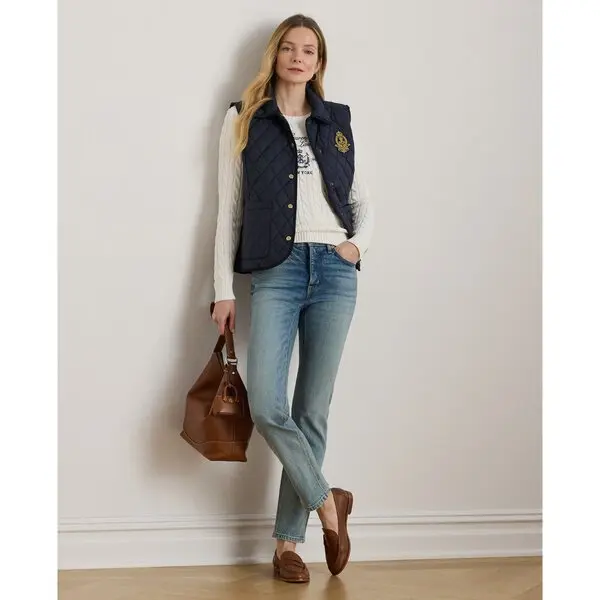 Ralph Lauren Crest-patch Quilted Vest