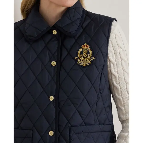 Ralph Lauren Crest-patch Quilted Vest