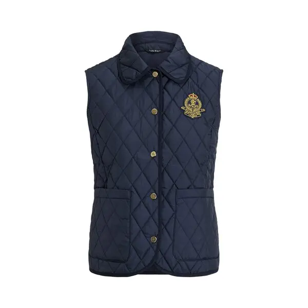 Ralph Lauren Crest-patch Quilted Vest