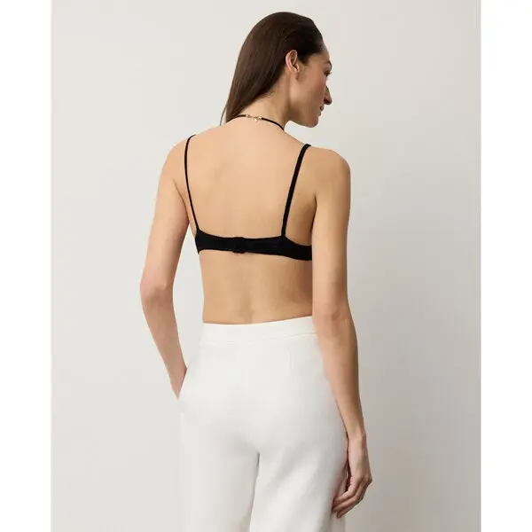 Ralph Lauren Twist Crochet Silk Bra Top