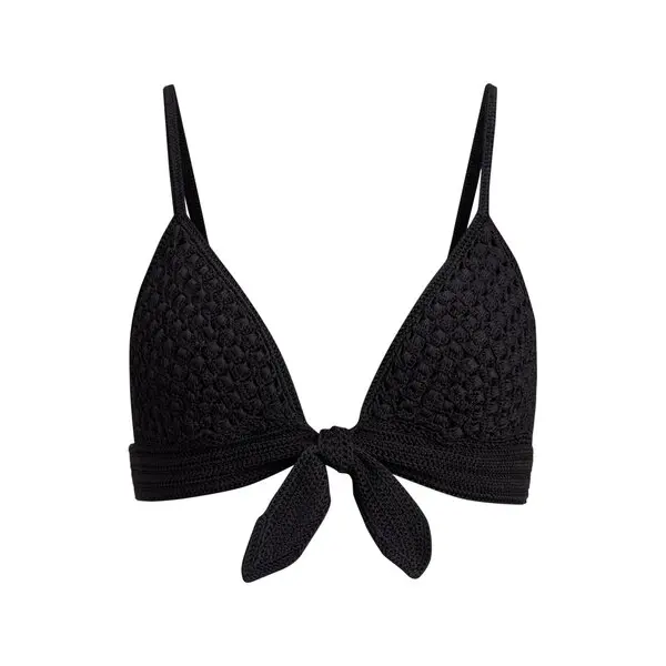 Ralph Lauren Twist Crochet Silk Bra Top