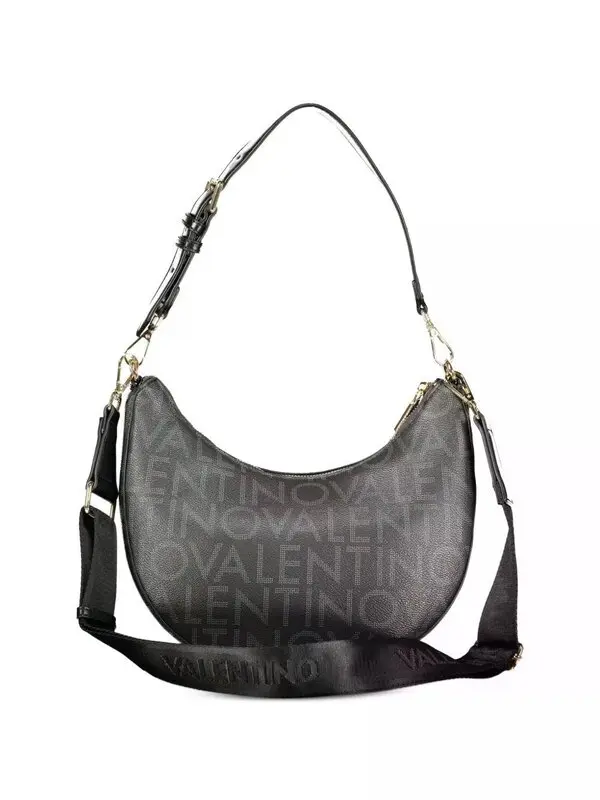 MARIO VALENTINO Logo-print Shoulder Bag - Black