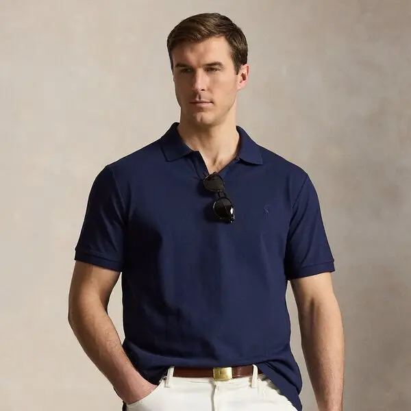 Ralph Lauren Stretch Mesh Polo Shirt - Refined Navy