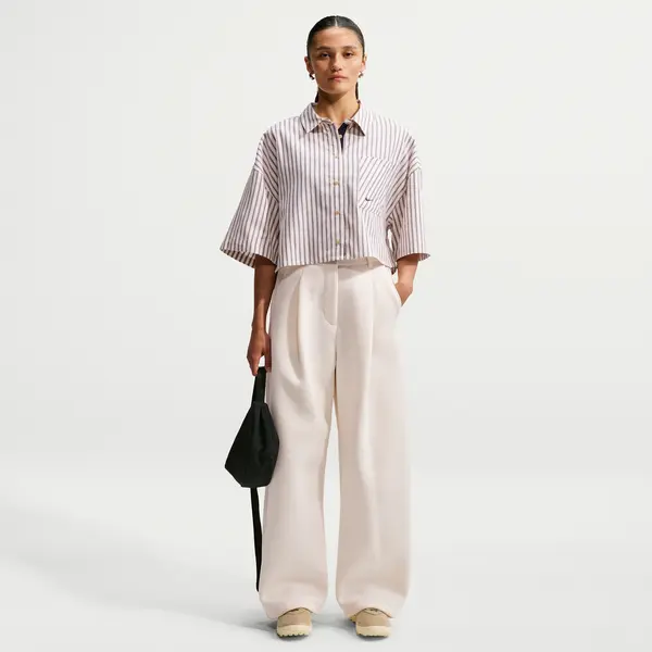 Nike Chill Poplin Oversized Striped Top