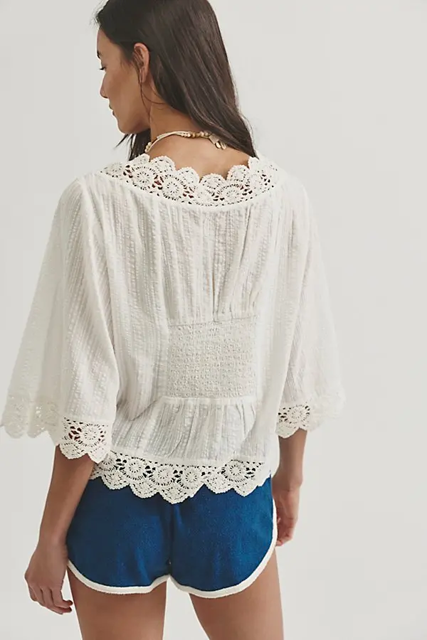 Free People Posie Crochet Top