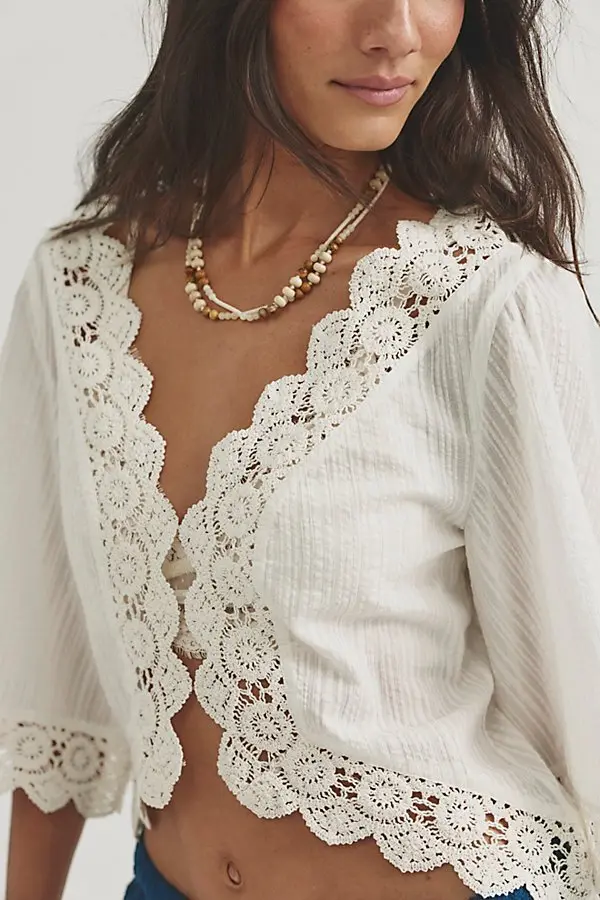 Free People Posie Crochet Top