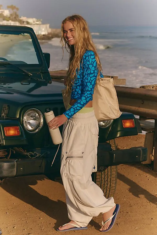 Free People Sunrise Harem Pants - Ivory