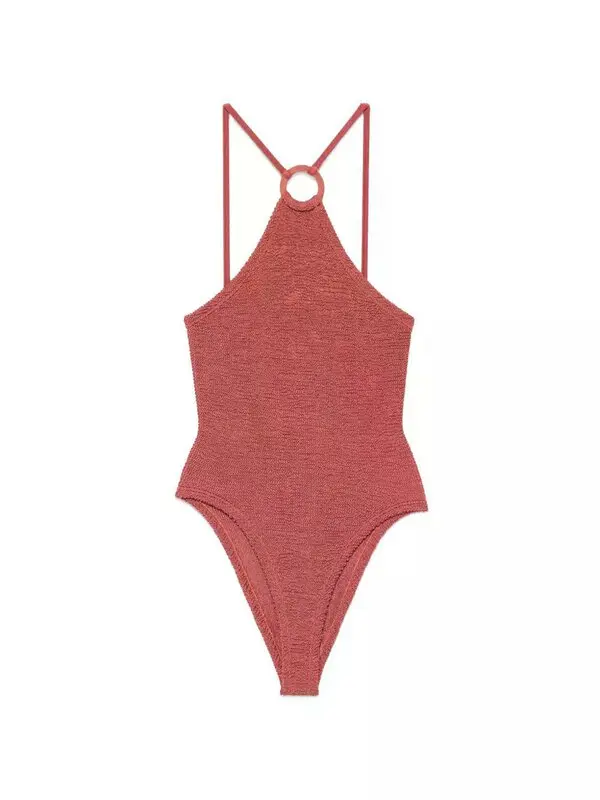 Hunza G Jasmine Crinkle-effect Swimsuit