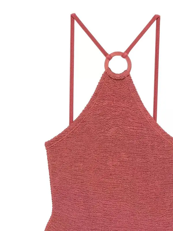 Hunza G Jasmine Crinkle-effect Swimsuit