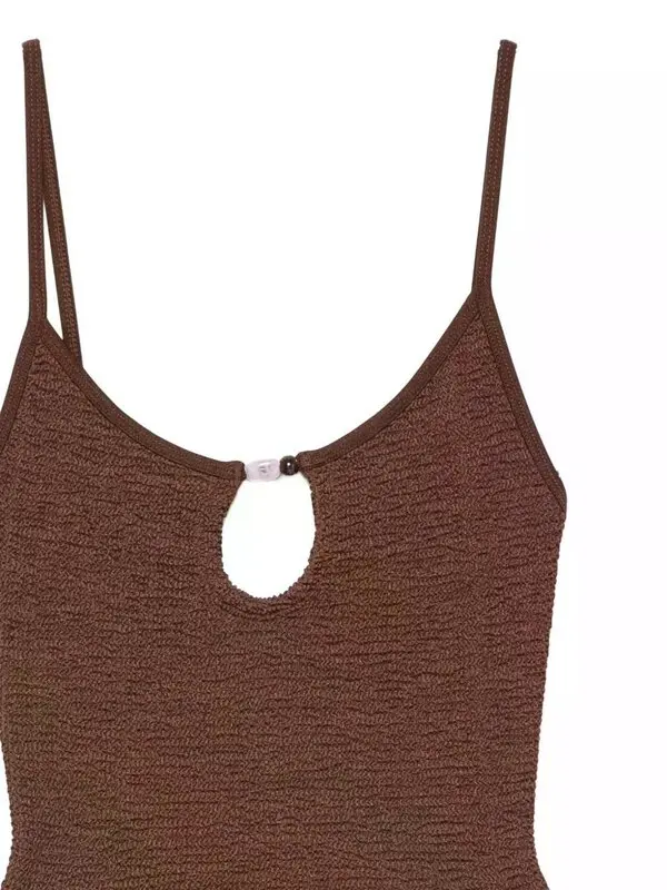 Hunza G Mia Bead-embellished Swimsuit