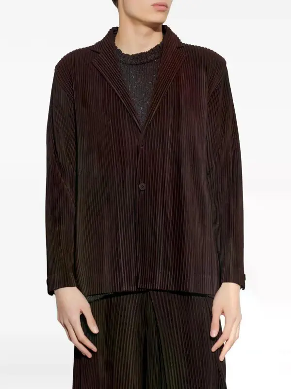 Issey Miyake Pleated Notch-lapel Jacket