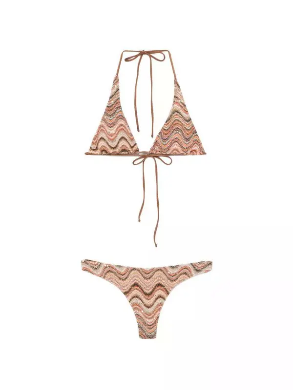 MC2 SAINT BARTH Sequined Bikini Top