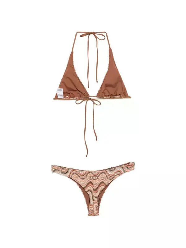 MC2 SAINT BARTH Sequined Bikini Top