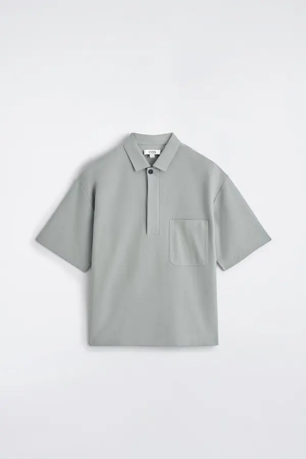 Cos Cotton-piqué Popover Shirt