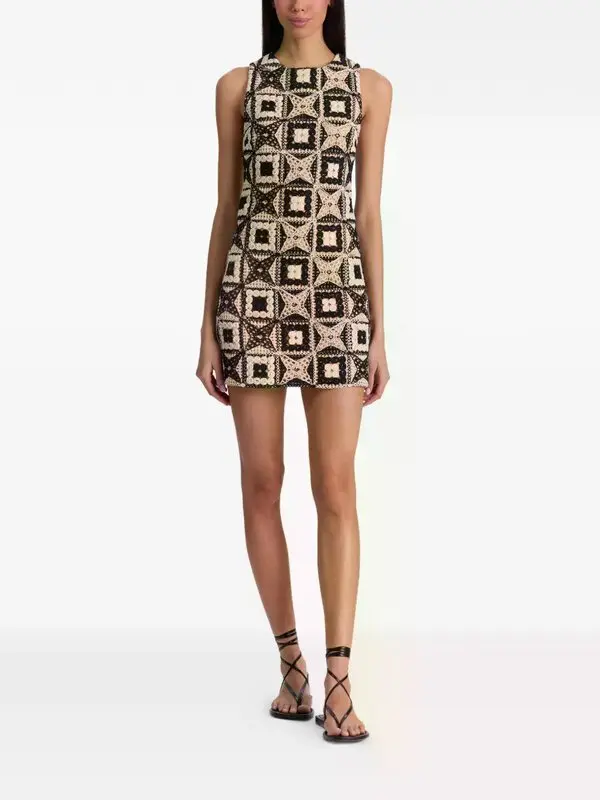 Alice + Olivia Clyde A-line Dress - Black