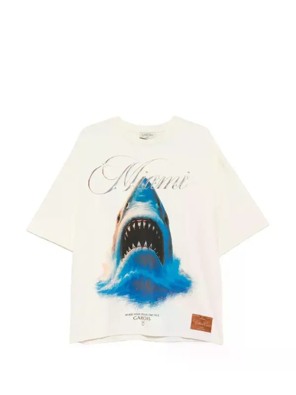 GARCIAS Graphic Print T-shirt - Neutrals